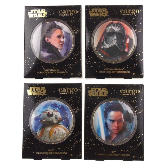 Makeup | Star Wars Compact Mirrors Set 4 Leia Rey Bb8 Cargo Cosmetics ...